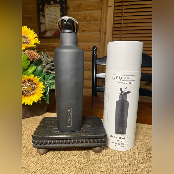 BRUMATE | Dining | Brumate Black Camo 6oz Rehydration Mini Water Bottle ...